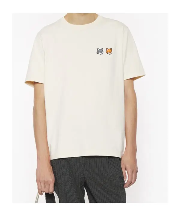 Maison Kitsuné Fox Embroidered Crewneck T-shirt