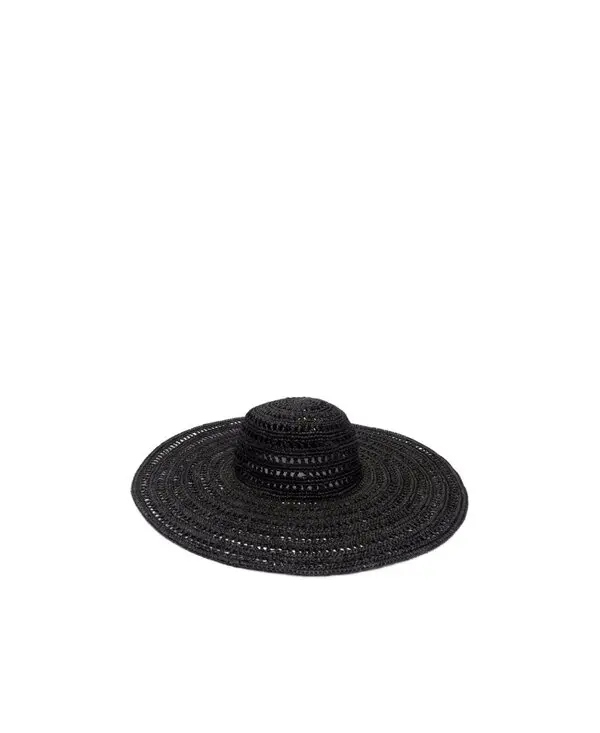 IBELIV Miaro Woven Wide-brim Hat - Black