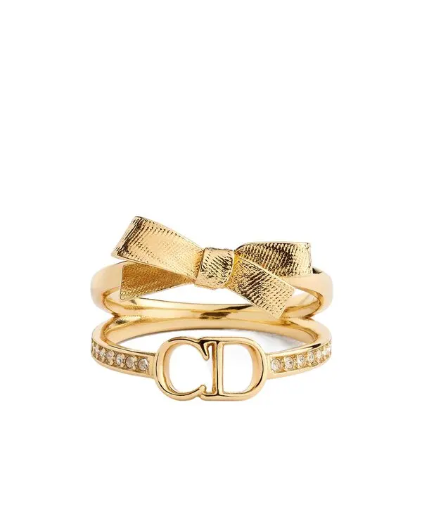 Dior Cd Bow Ring - Yellow