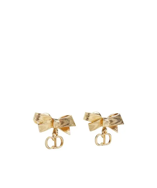 Dior Cd Bow Earrings