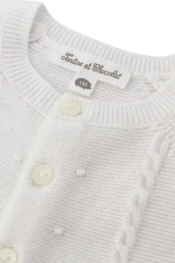 TARTINE ET CHOCOLAT Long-sleeved Knitted Cardigan