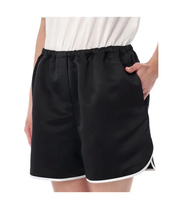 THE FRANKIE SHOP Adia Contrast Trim Boxer Shorts