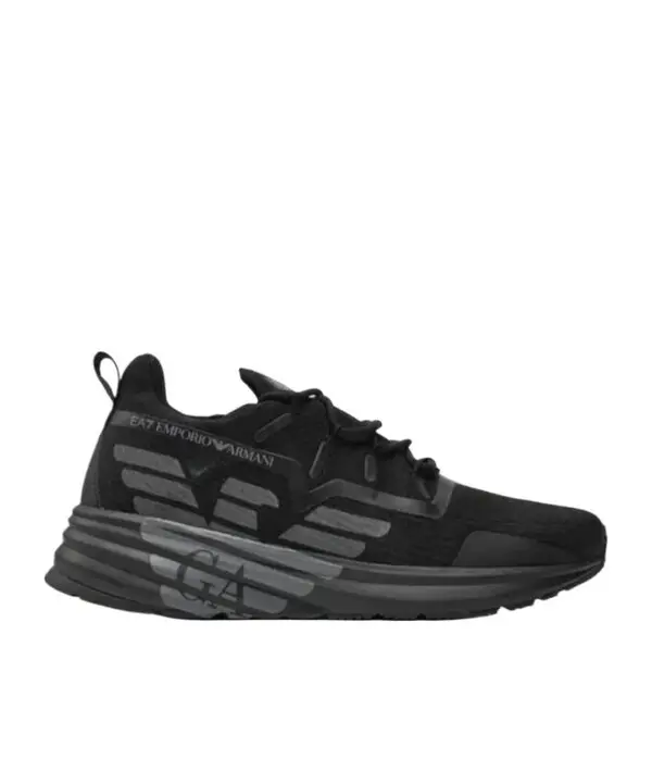 EA7 Eagle Logo Low-top Sneakers - Black