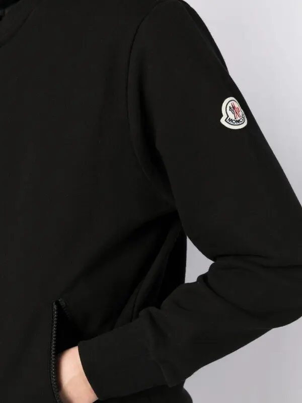 Moncler Zip Up Contrasted Hoodie