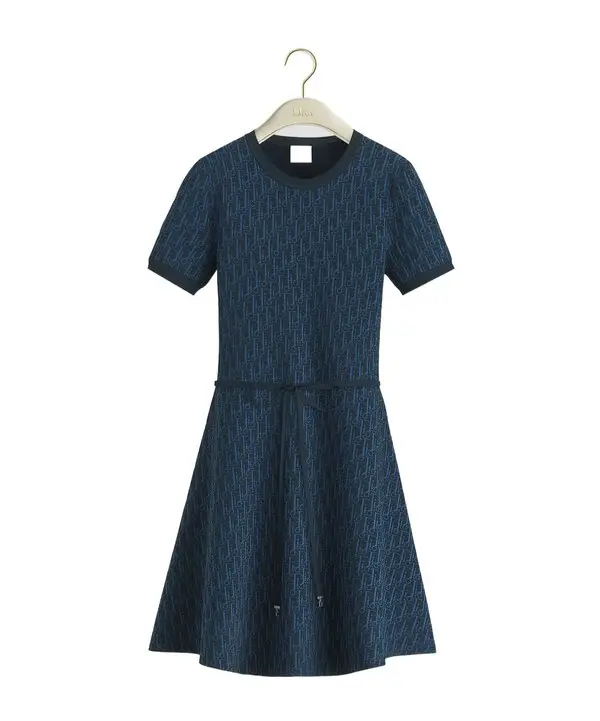 Dior Short Flared Dress With Belt