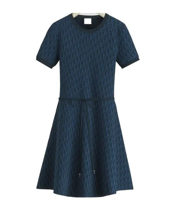 Dior Short Flared Dress With Belt