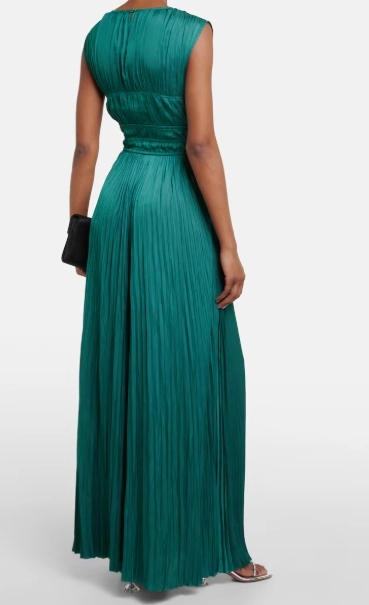 Ulla Johnson Delia Pleated Satin Gown