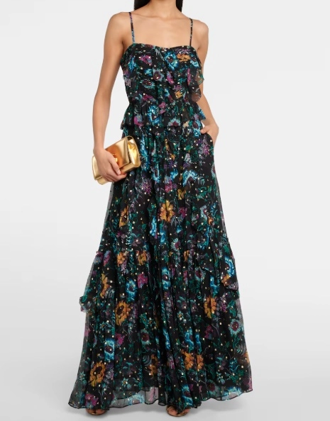 Ulla Johnson Ruffled-edge Ultra-long Dress