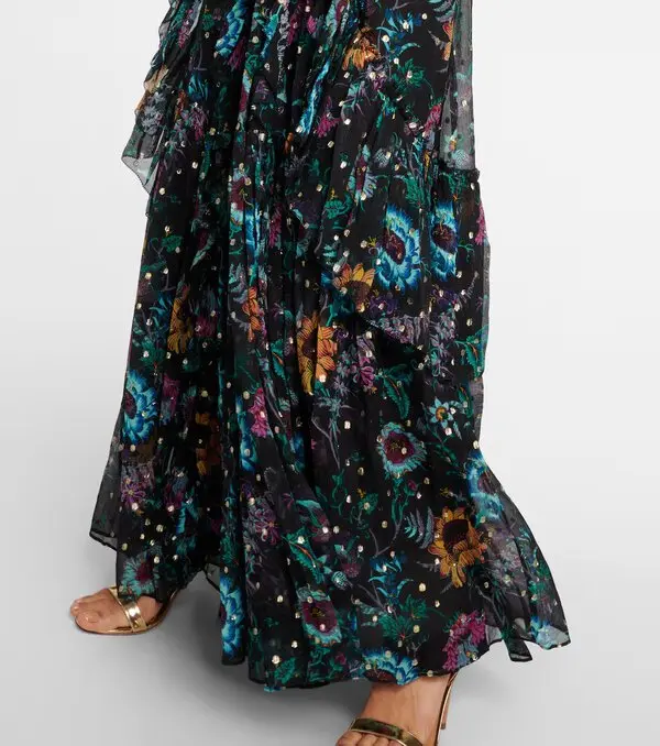 Ulla Johnson Ruffled-edge Ultra-long Dress