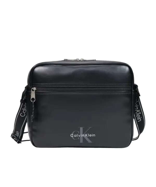 Calvin Klein Zippered Shoulder Bag - Black