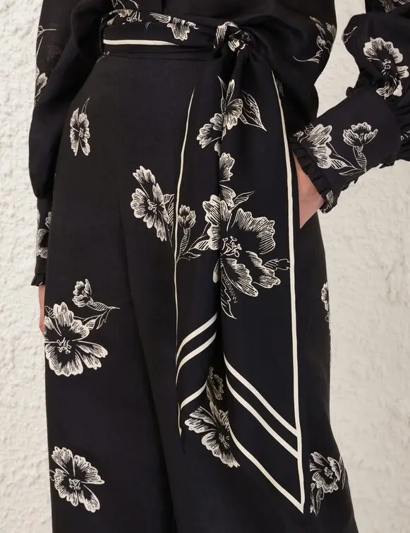 Zimmermann Floral Wide-leg Pants