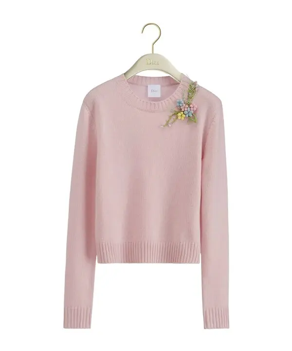 Dior Embroidered Bouquet Sweater