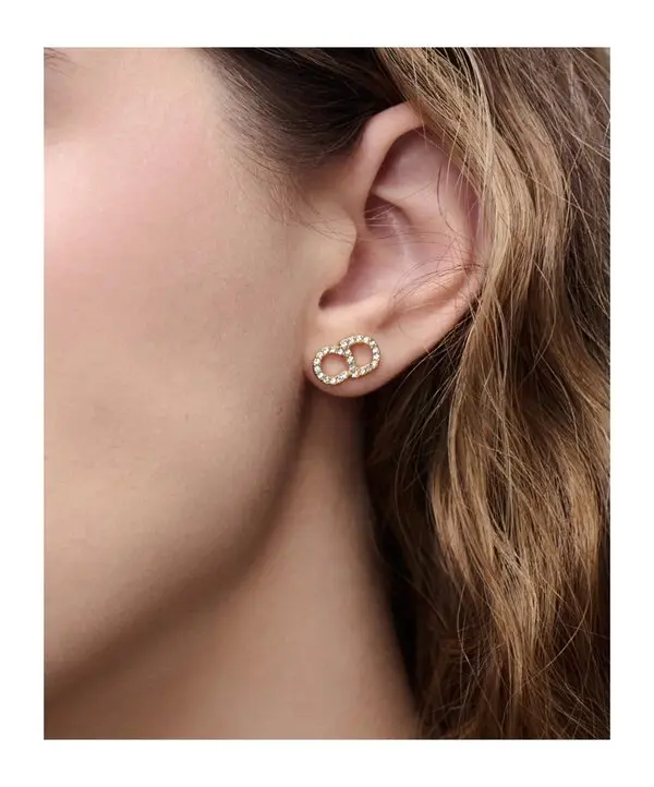 Dior Cd Signature Stud Earrings
