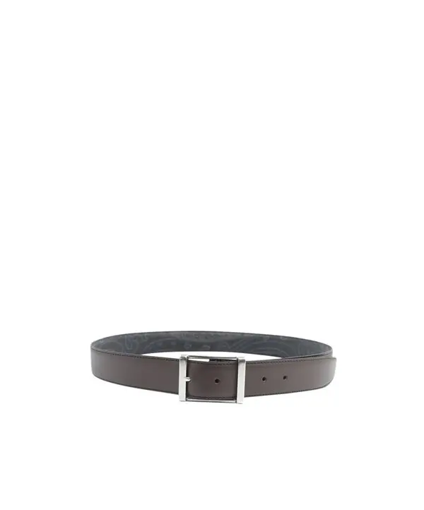 Etro Paisley Jacquard Reversible Buckle Belt