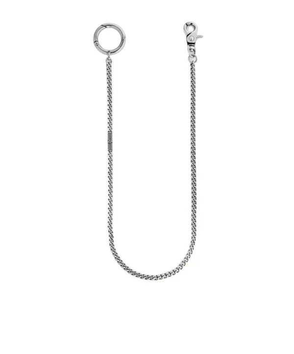 Balenciaga Bb Icon Trouser Chain In Antique Silver - Gray