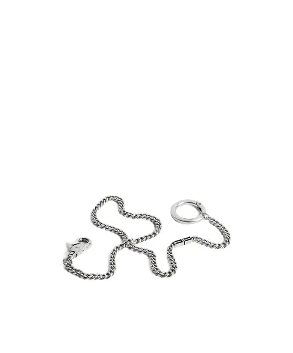 Balenciaga Bb Icon Trouser Chain In Antique Silver