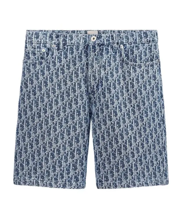Dior Dioriviera Oblique Shorts - Blue