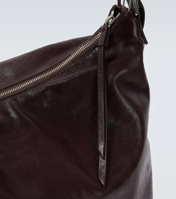 LEMAIRE Zippered Leather Shoulder Bag