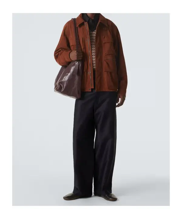 LEMAIRE Zippered Leather Shoulder Bag