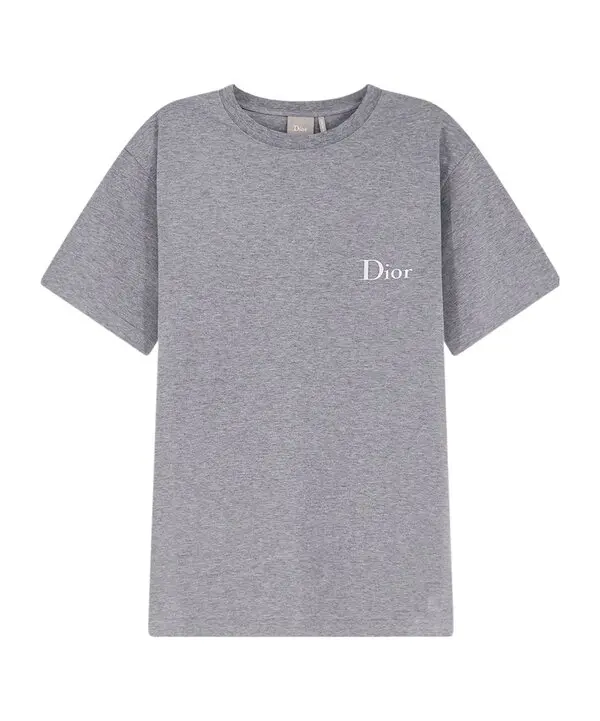 Dior T-shirt With Embroidery, Relaxed Fit - Grey