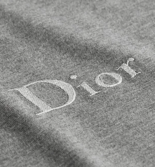 Dior T-shirt With Embroidery, Relaxed Fit - Grey