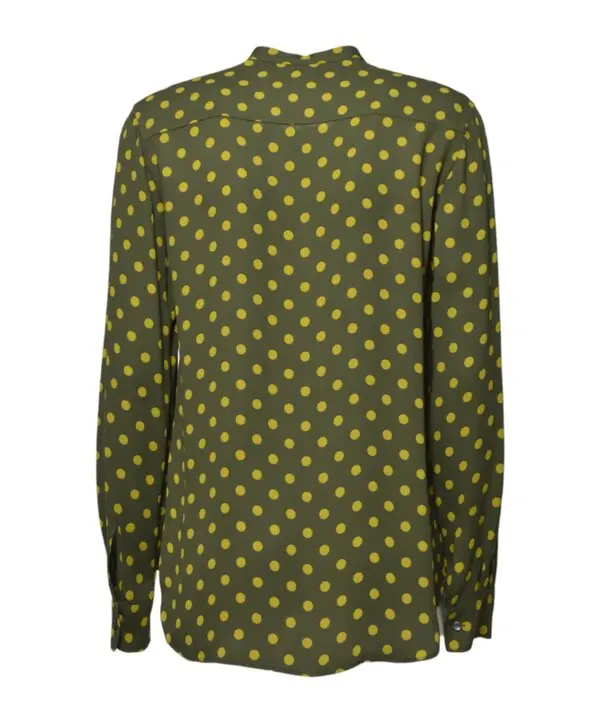 Aspesi Polka Dot Viscose Crepe Shirt