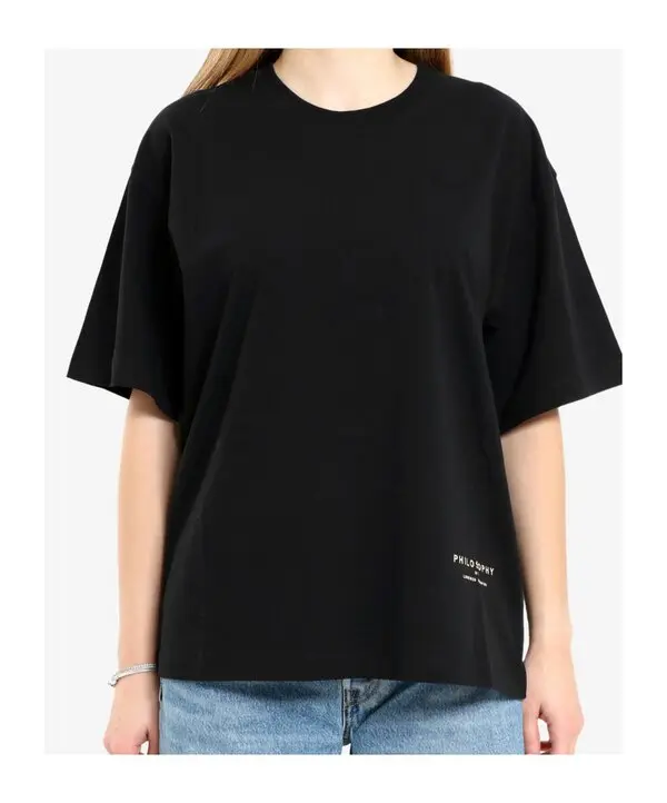 Philosophy Di Lorenzo Serafini Crewneck T-shirt - Black