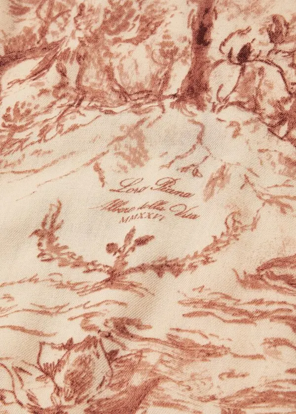Loro Piana Albero Della Vita Maxi Stole