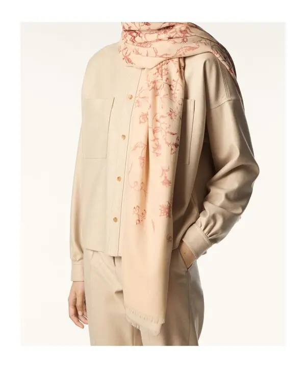 Loro Piana Albero Della Vita Maxi Stole