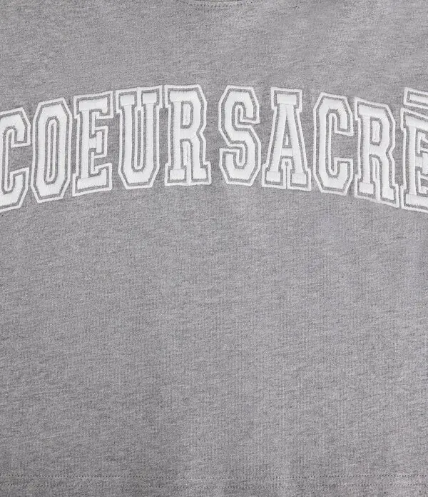 AMI Paris Coeur Sacré Cropped Cotton T-shirt