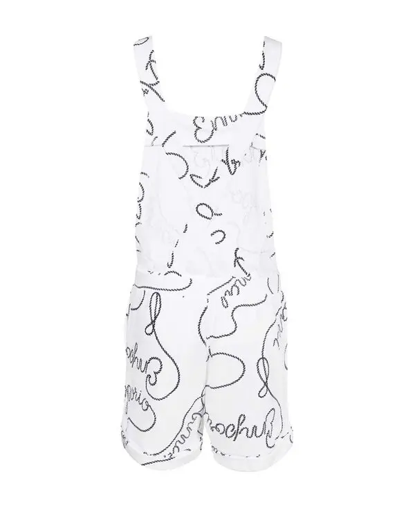 Emporio Armani Sleeveless Playsuit With Logo Print