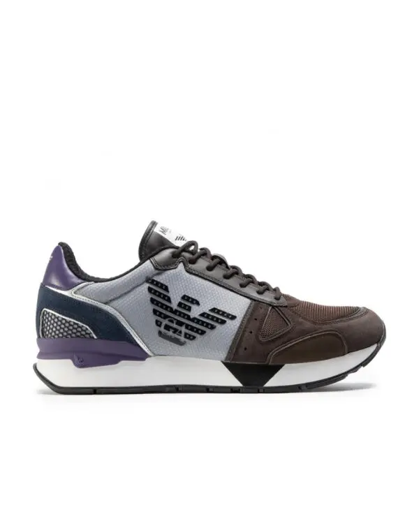 Emporio Armani Logo Sports Shoes - Black