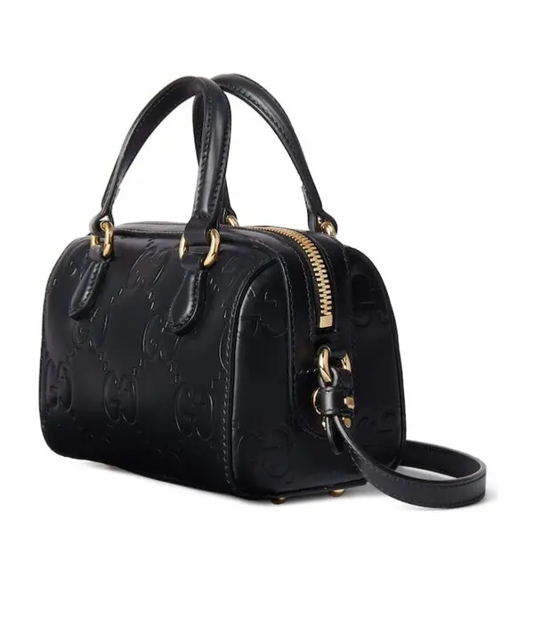 Gucci Gg Embossed Leather Mini Bag
