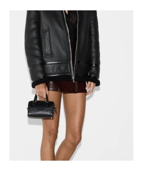 Gucci Gg Embossed Leather Mini Bag