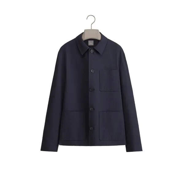 Dior Workwear Jacket With Embroidery And Leather Label