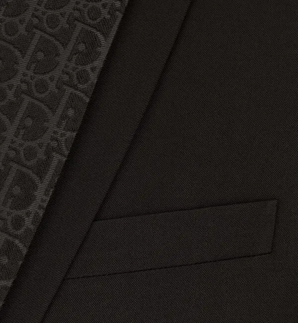 Dior Jacket With Oblique Asymmetric Shawl Collar