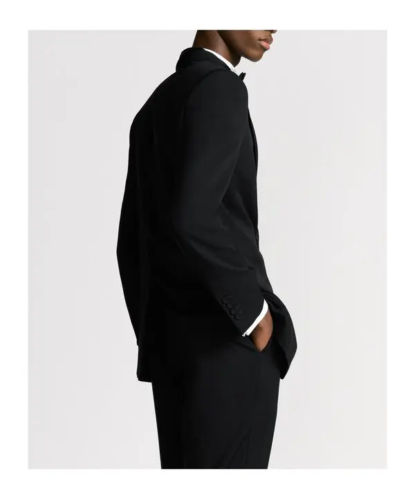 Dior Asymmetrical Shawl Collar Jacket With Oblique Pattern