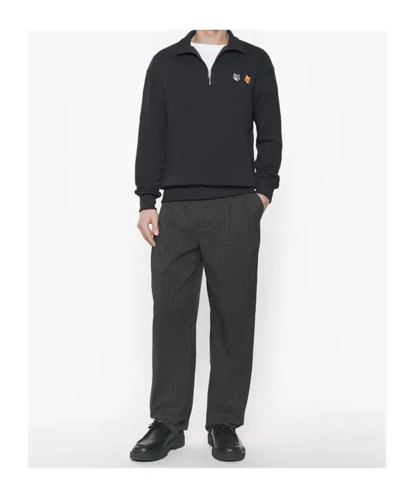 Maison Kitsuné Double Fox Head Half Zip Sweatshirt