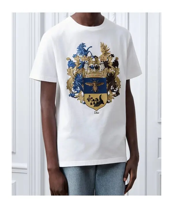 Dior T-shirt With Blason Print, Relaxed Fit