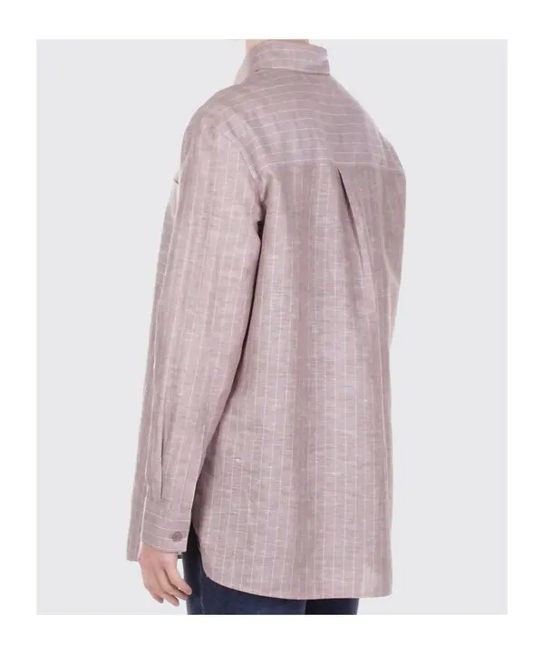 Max Mara Studio Striped Button-up Shirt