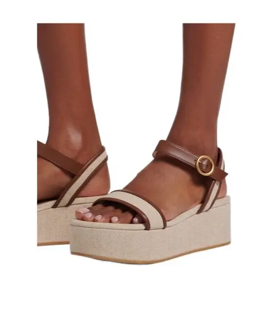 GIANVITO ROSSI Solid Color Leather Sandals