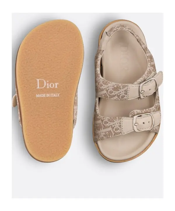 Dior Jacquard Baby Sandals