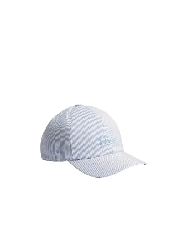 Dior Striped Baseball Cap
