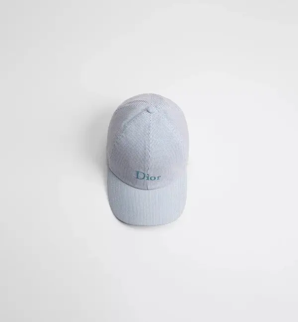 Dior Striped Baseball Cap
