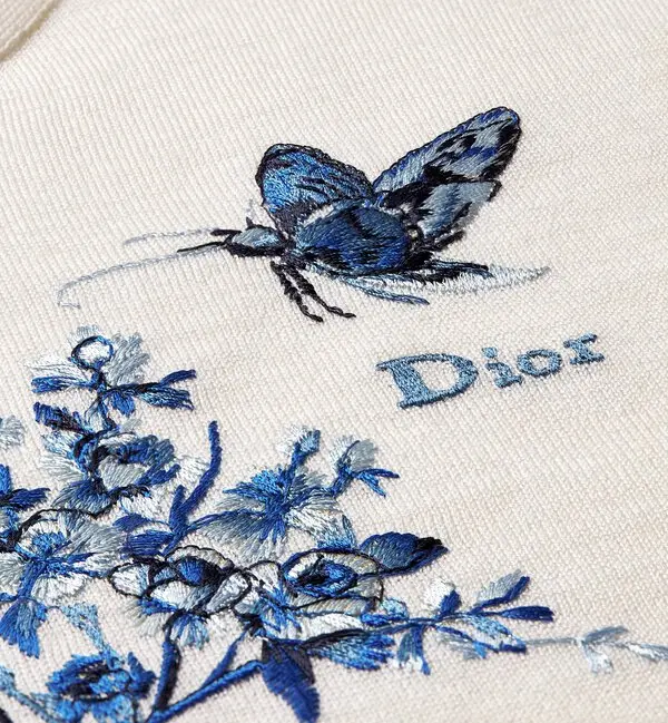 Dior Short-sleeved Embroidered Sweater
