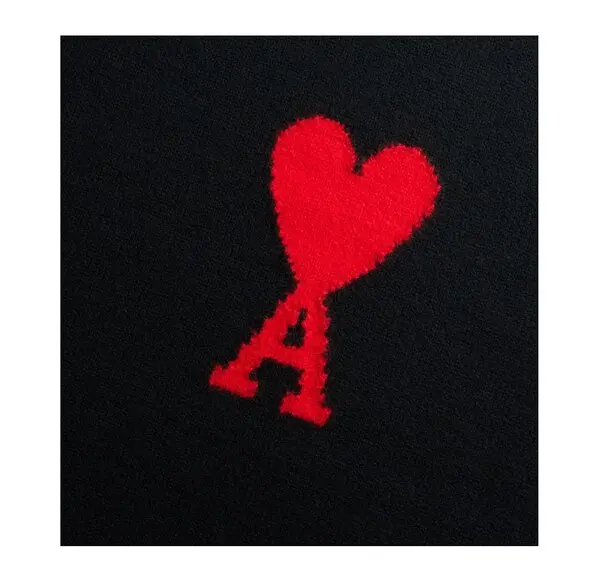 AMI Paris Logo Intarsia Crewneck Knitted Jumper