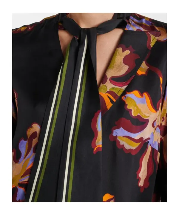 Dorothee Schumacher Long Sleeve Printed Maxi Dress