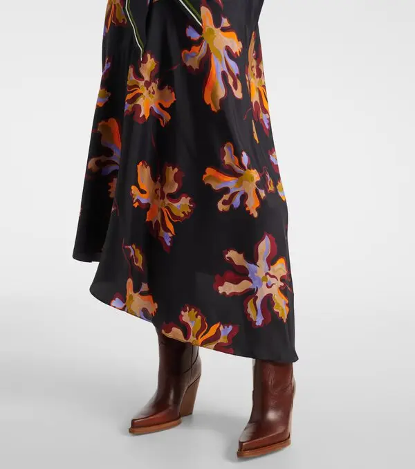 Dorothee Schumacher Long Sleeve Printed Maxi Dress
