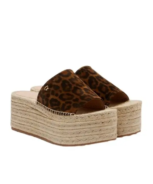 GIANVITO ROSSI Leopard Suede Sandals