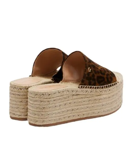 GIANVITO ROSSI Leopard Suede Sandals